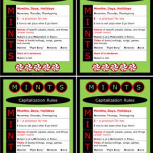 MINTS Capitalization Posters - Etsy