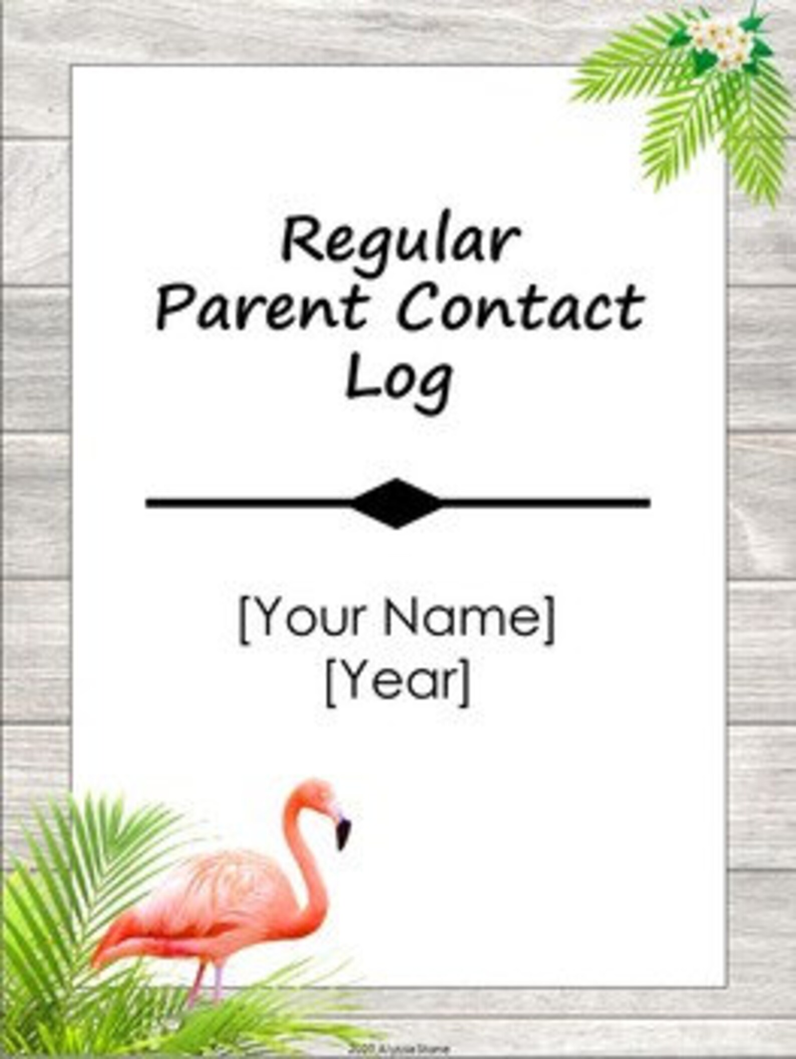 Parent Communication Binder Pack - Tropical - Etsy