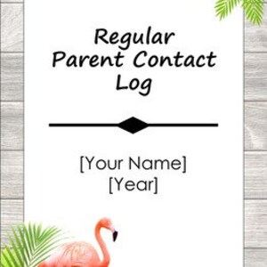 Parent Communication Binder Pack - Tropical - Etsy