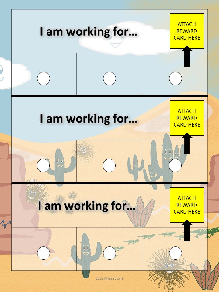 Editable Token Boards - Cowboys | Special Education - Etsy