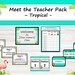 Meet the Teacher Night Pack - Tropical {editable} - Etsy