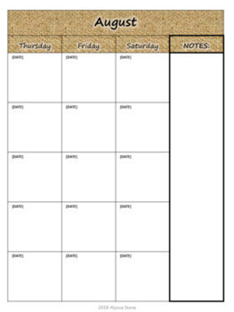 Yearly and Weekly Planning & Pacing Kit - Burlap - Etsy