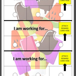 Editable Token Boards - FOOD - Ice Cream | Special Education - Etsy