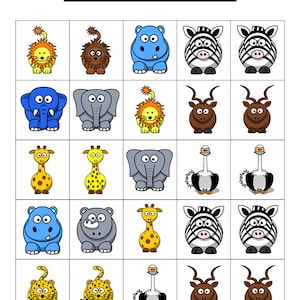 Editable Token Boards - ANIMALS - Savannah Animals | Special Education ...