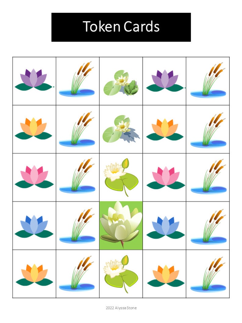Editable Token Boards - ANIMALS - Frog Pond | Special Education - Etsy