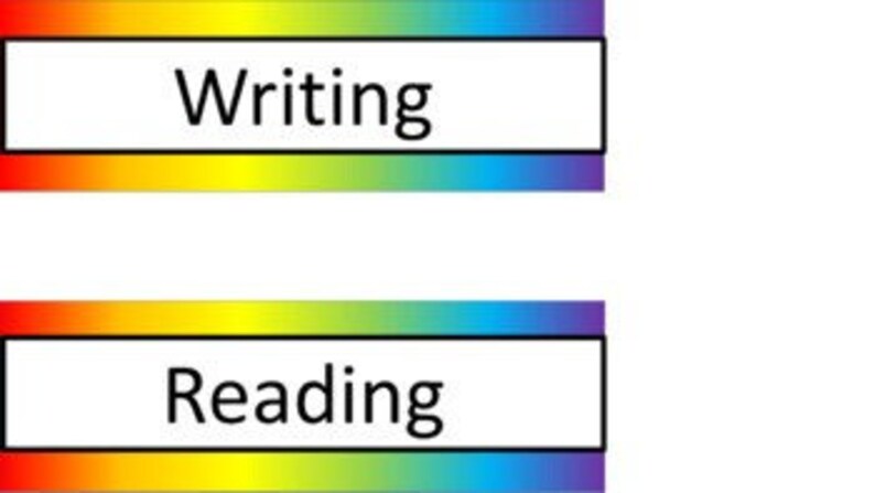 Daily Schedule Cards & Table Numbers Rainbow - Etsy