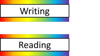 Daily Schedule Cards & Table Numbers Rainbow - Etsy