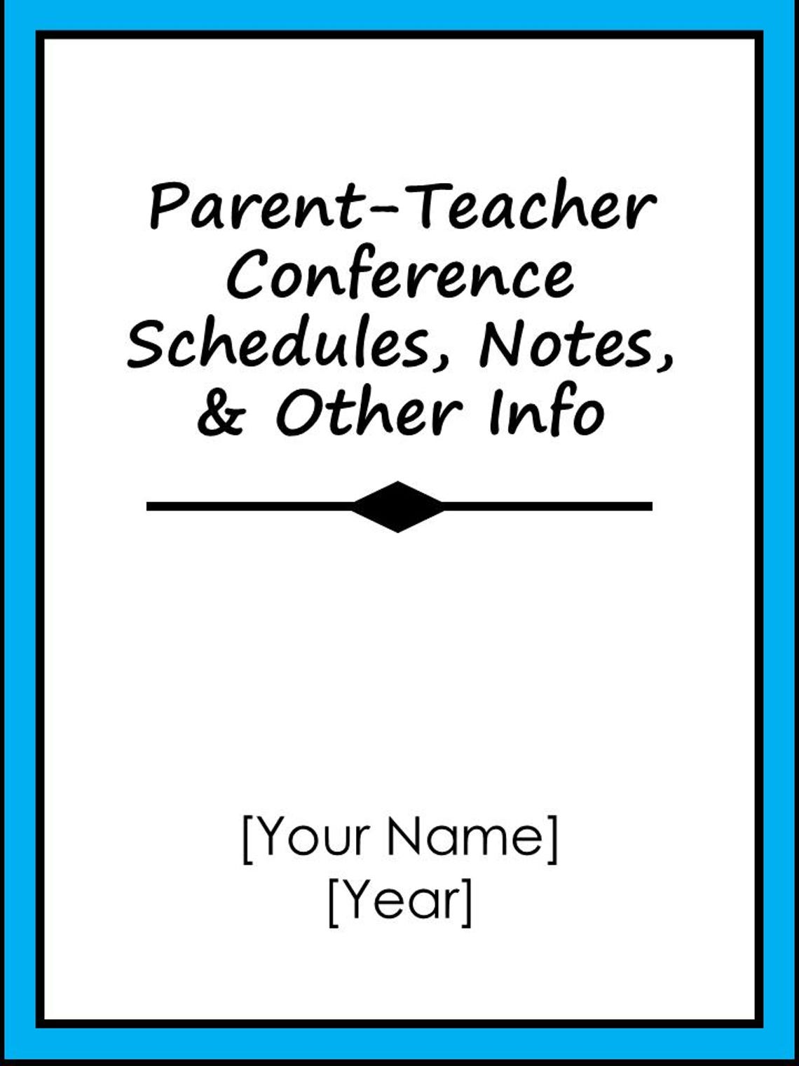 Parent Communication Binder Pack - Aqua - Etsy