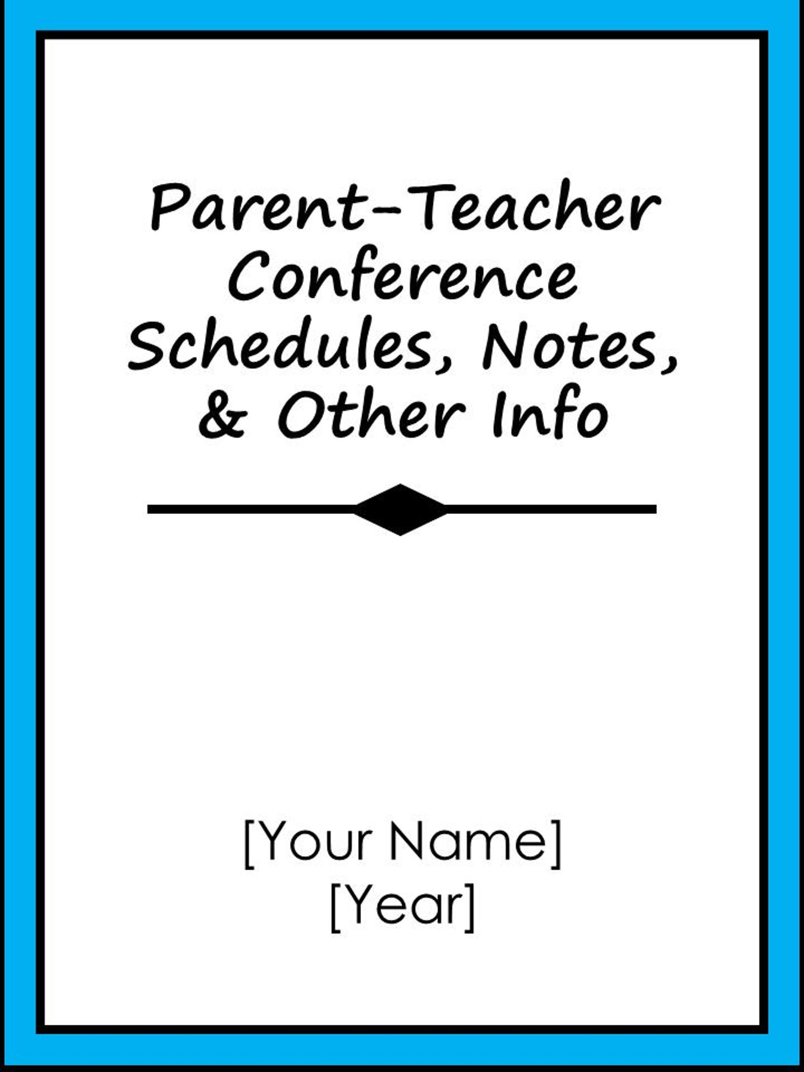 Parent Communication Binder Pack - Aqua - Etsy