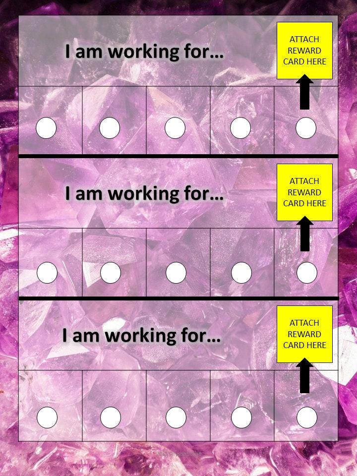 Editable Token Boards - Gemstones | Special Education - Etsy