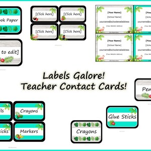 Meet the Teacher Night Pack - Tropical {editable} - Etsy