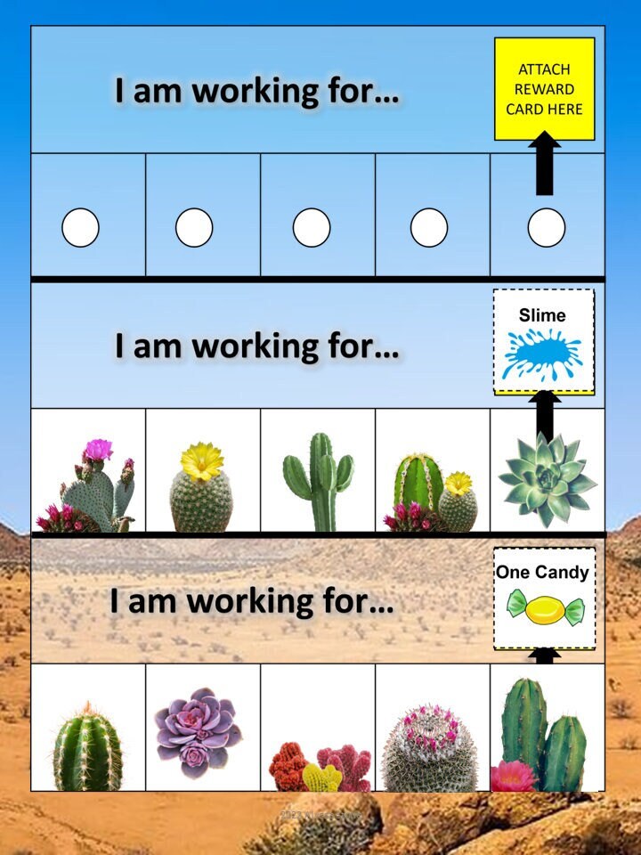 Editable Token Boards - PLANTS - Cacti & Succulents | Special Education ...