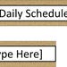 Daily Schedule Cards & Table Numbers - Burlap - Etsy