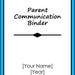 Parent Communication Binder Pack - Aqua - Etsy