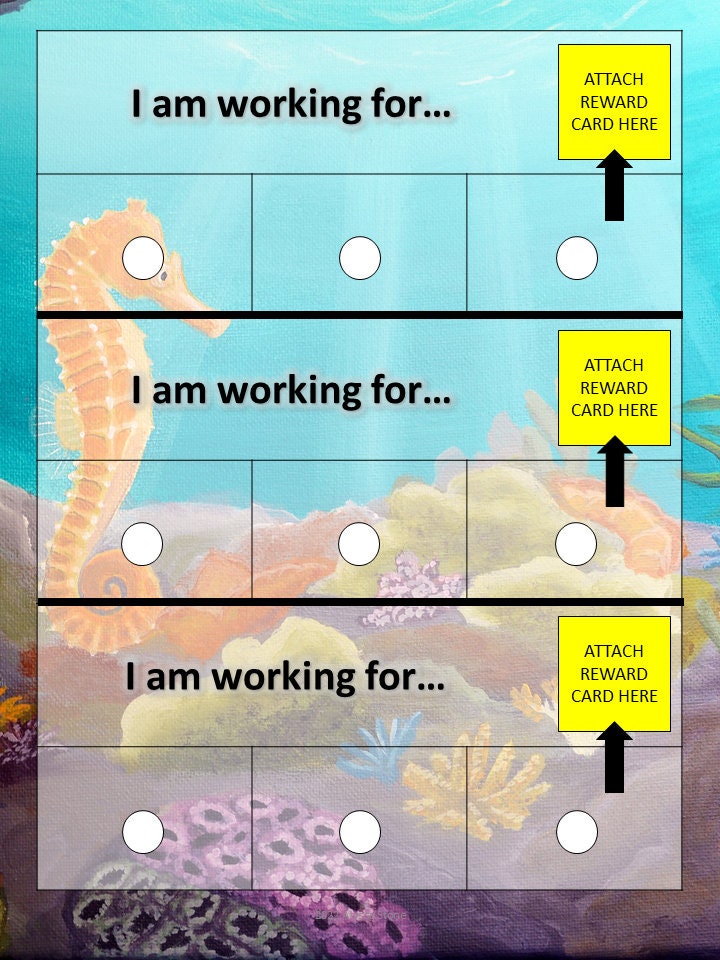 Editable Token Boards - ANIMALS - Ocean Animals | Special Education - Etsy