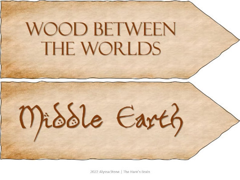Storybook Directional Signs printable Miscellaneous - Etsy