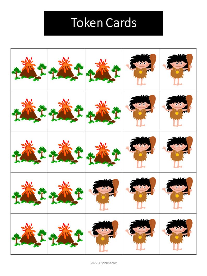 Editable Token Boards - ANIMALS - Dinosaurs | Special Education - Etsy