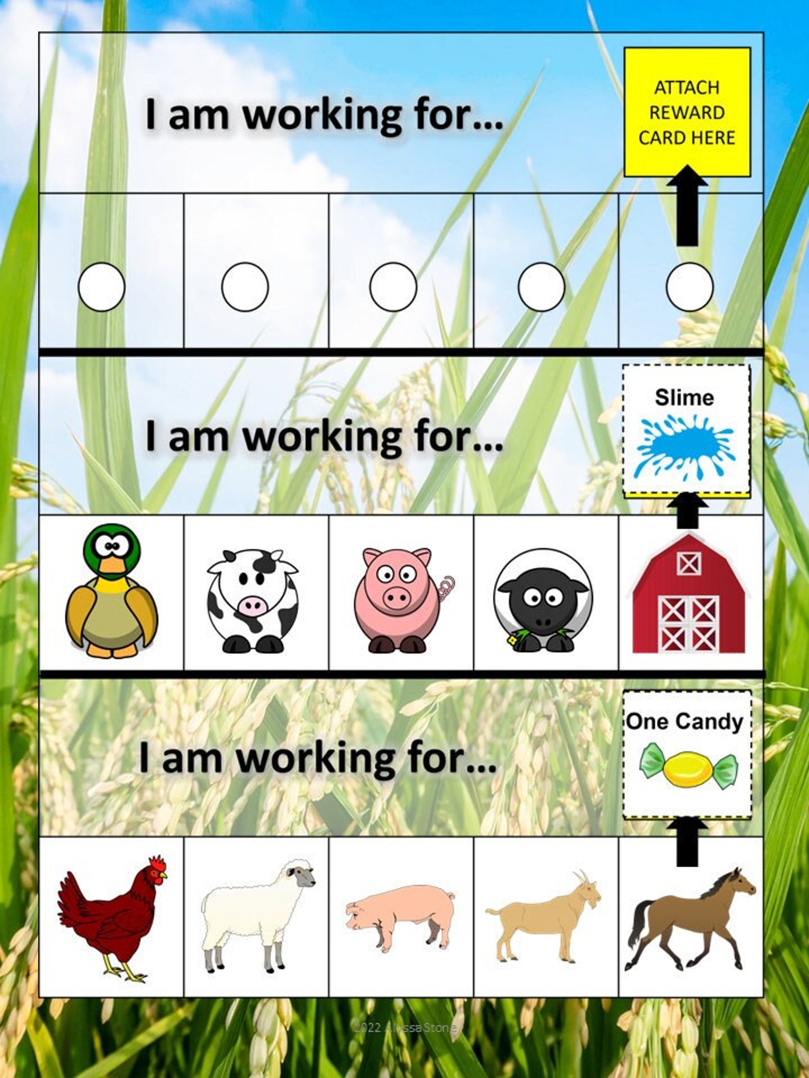 Editable Token Boards - ANIMALS - Farm Animals | Special Education - Etsy