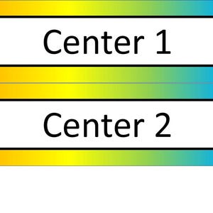 Daily Schedule Cards & Table Numbers - Rainbow - Etsy