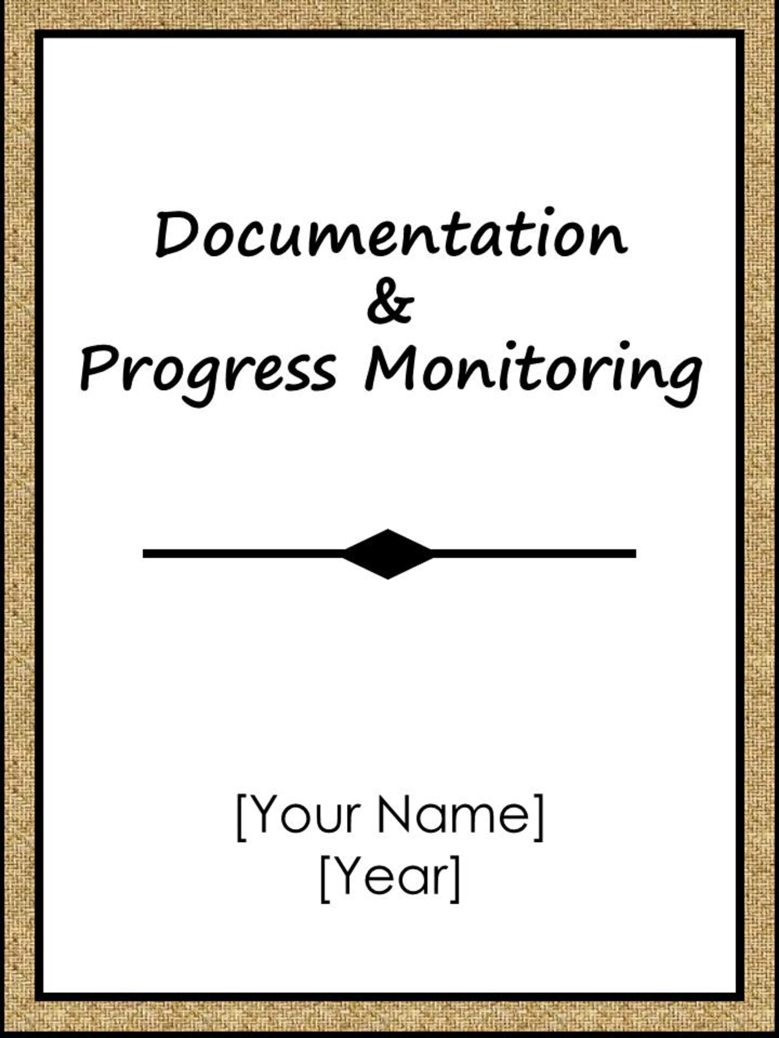 Parent Communication Binder Pack - Burlap - Etsy