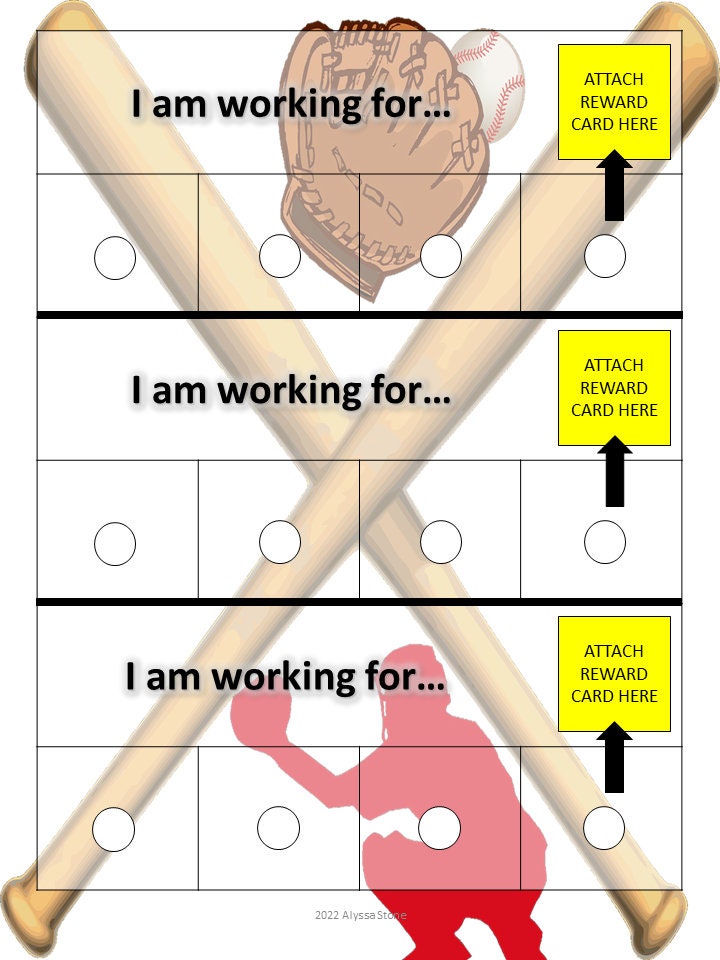 Editable Token Boards - SPORTS - Baseball | Special Education - Etsy