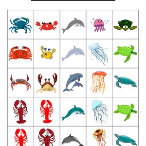 Editable Token Boards - ANIMALS - Ocean Animals | Special Education - Etsy