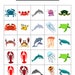Editable Token Boards - ANIMALS - Ocean Animals | Special Education - Etsy