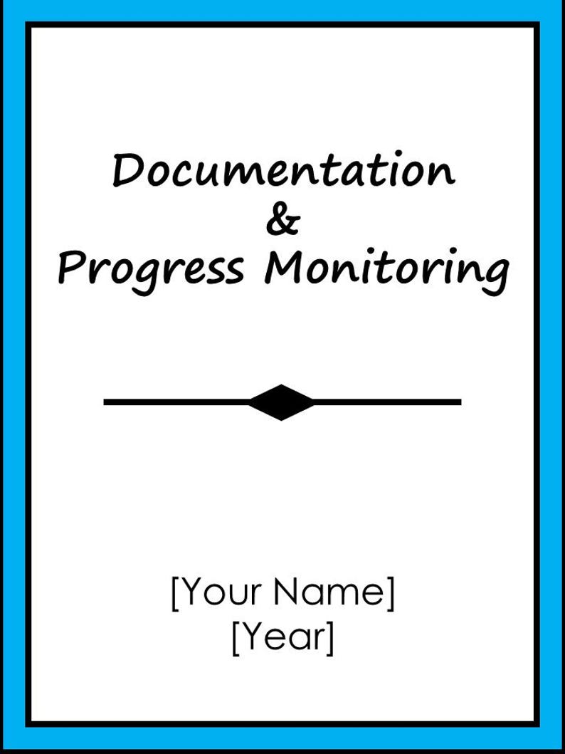 Parent Communication Binder Pack - Aqua - Etsy