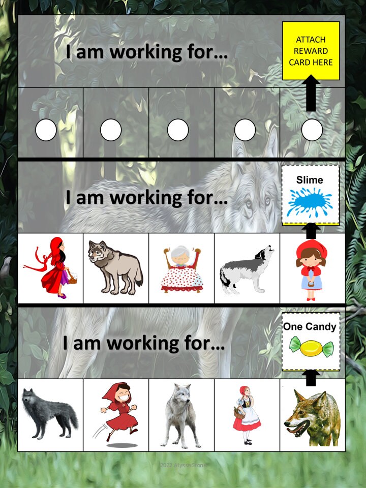 Editable Token Boards - FAIRYTALES - Little Red Riding Hood | Special ...