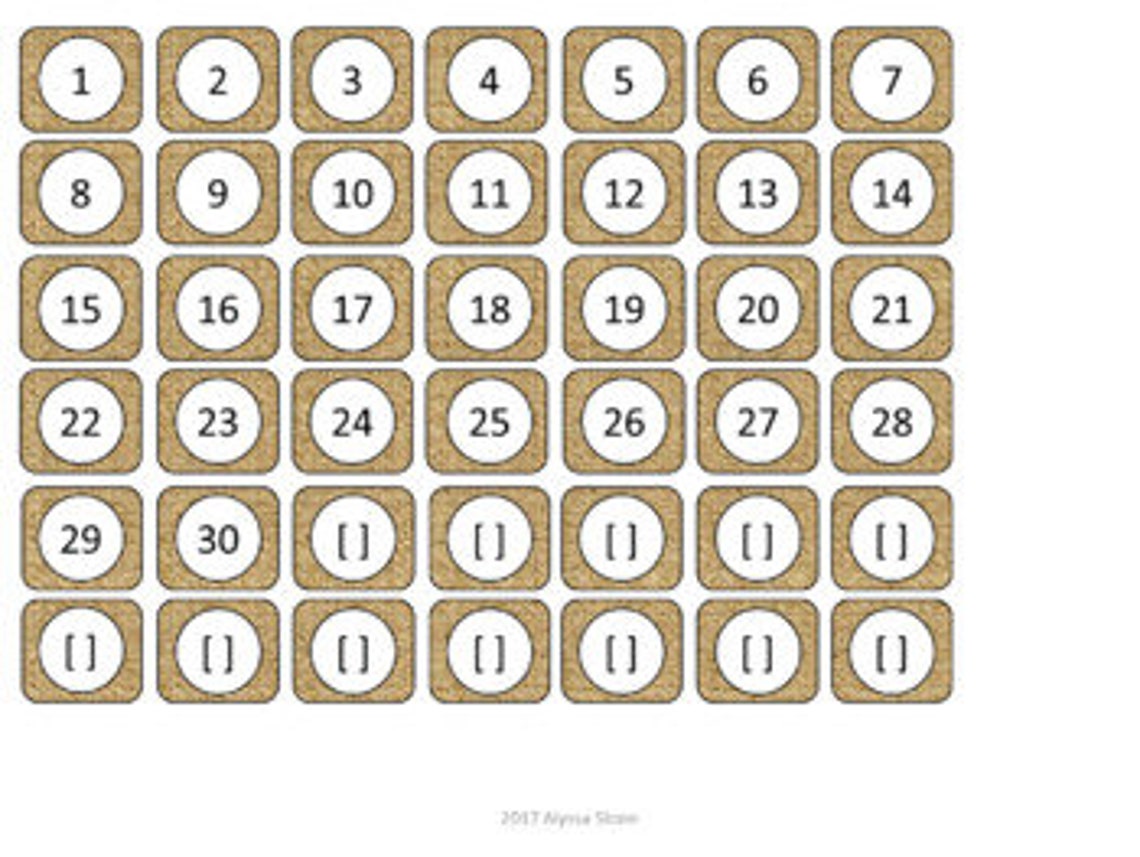 Blank **editable** Monthly Calendar--burlap - Etsy