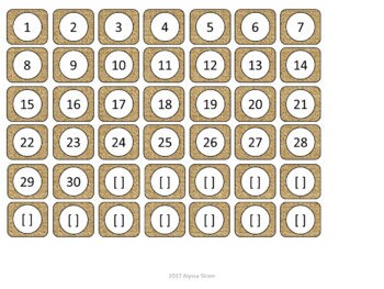 Blank **editable** Monthly Calendar--burlap - Etsy