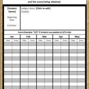 Behavior Documentation & Progress Monitoring Logs - Burlap - Etsy