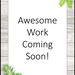 Work Coming Soon Posters Tropical - Etsy