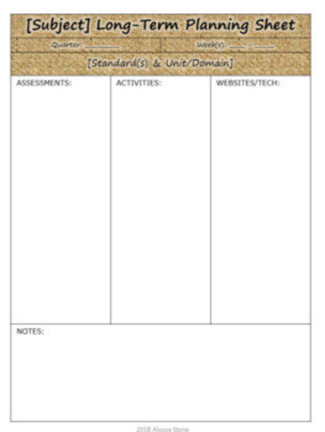 Yearly and Weekly Planning & Pacing Kit - Burlap - Etsy