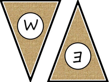 Editable Welcome Banners + Subject Area Banners - Burlap - Etsy