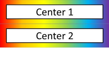 Daily Schedule Cards & Table Numbers Rainbow - Etsy
