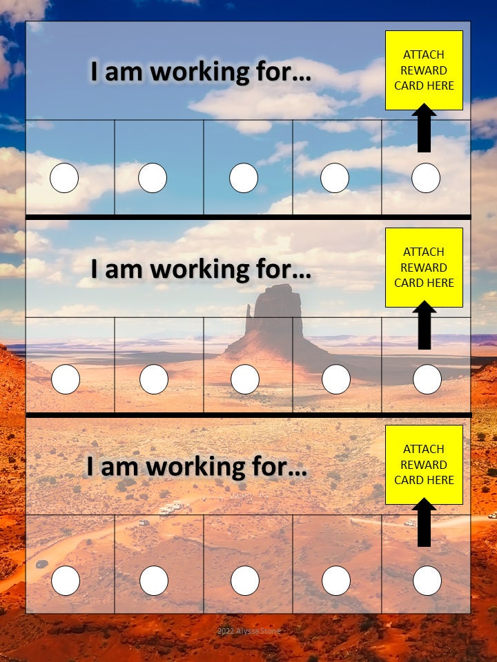 Editable Token Boards - Cowboys | Special Education - Etsy