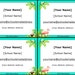 Meet the Teacher Night Business Cards - Tropical - Etsy