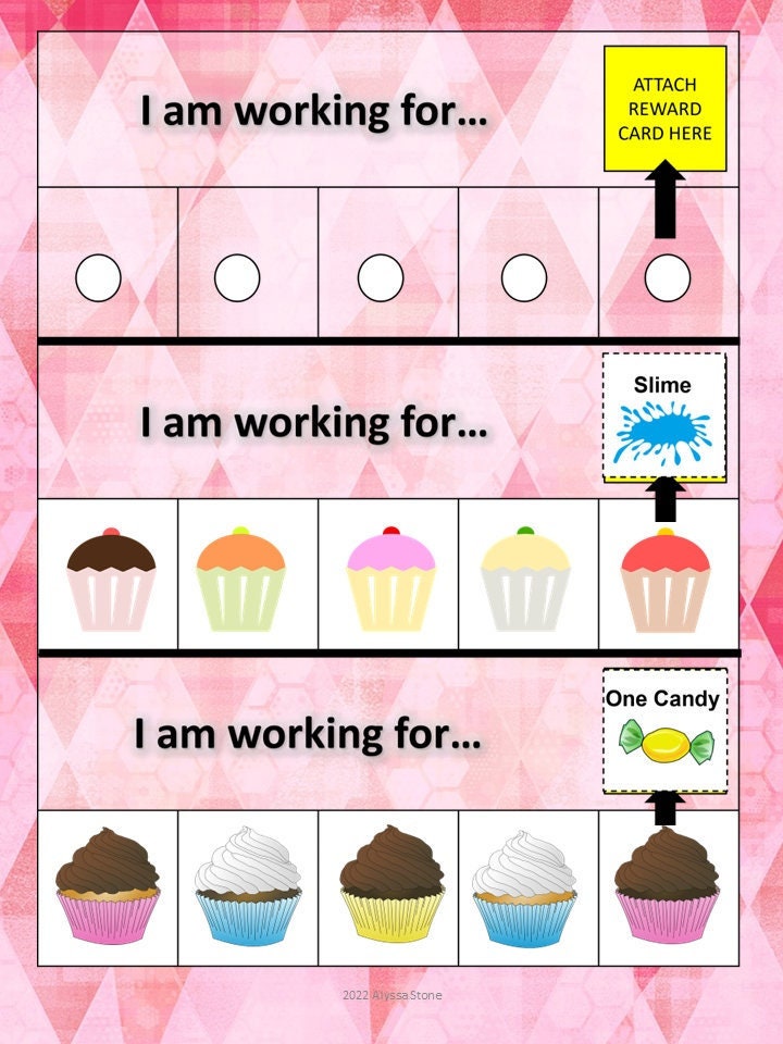 Editable Token Boards - FOOD - Cupcakes | Special Education - Etsy