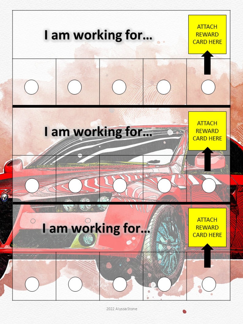 Editable Token Boards - Racecars | Special Education - Etsy