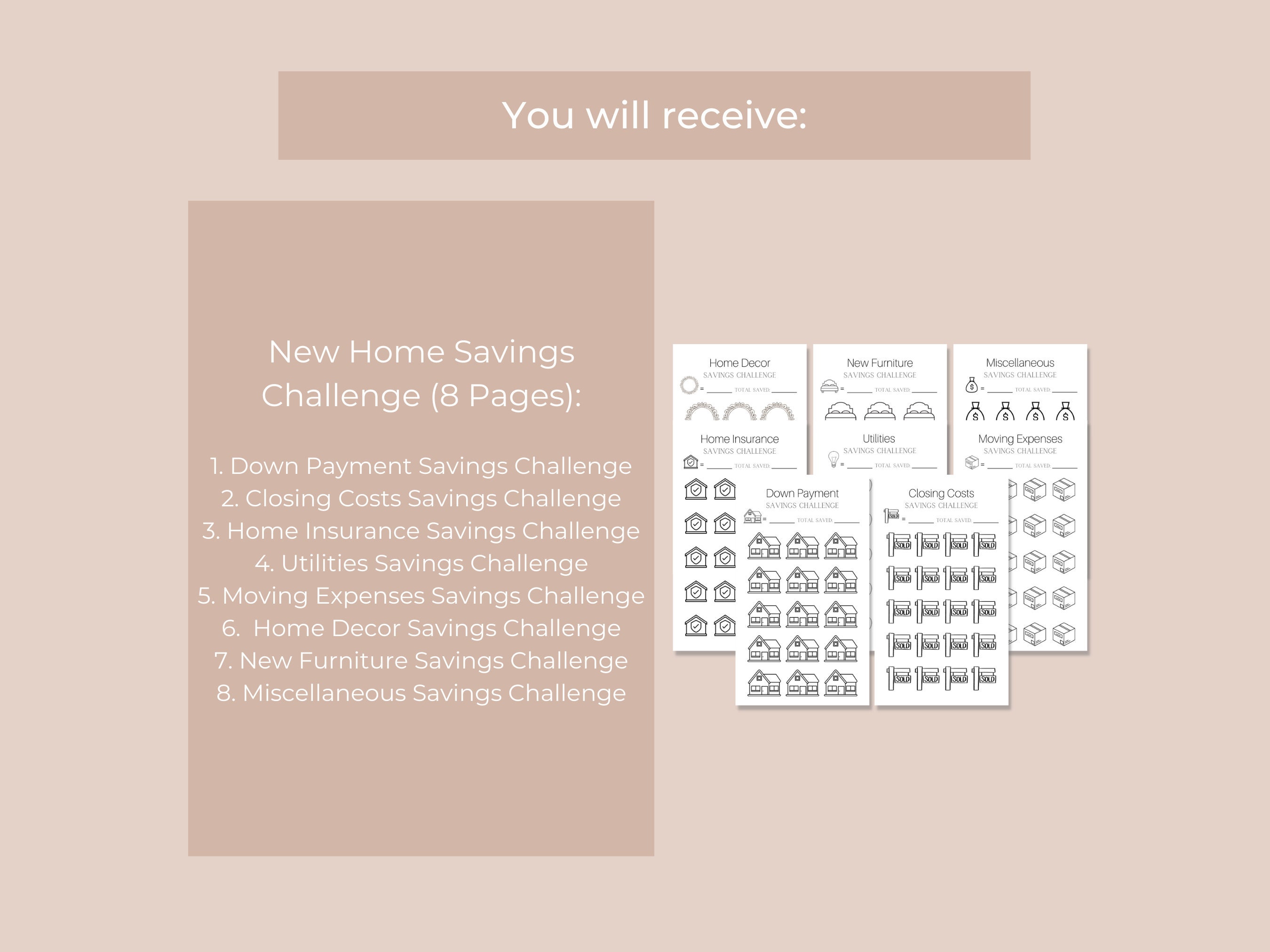 A6 Mega Money Savings Challenge Bundle, Wedding Savings Bundle, Saving ...