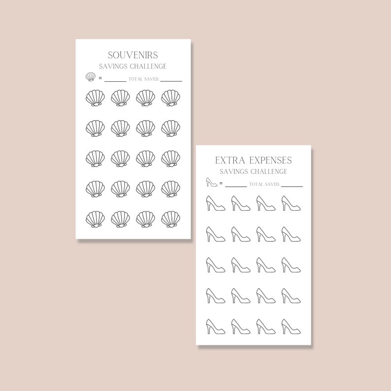 A6 Girls Trip Savings Challenge, Girls Weekend, Girls Night Out, Money Challenge, Envelope ...