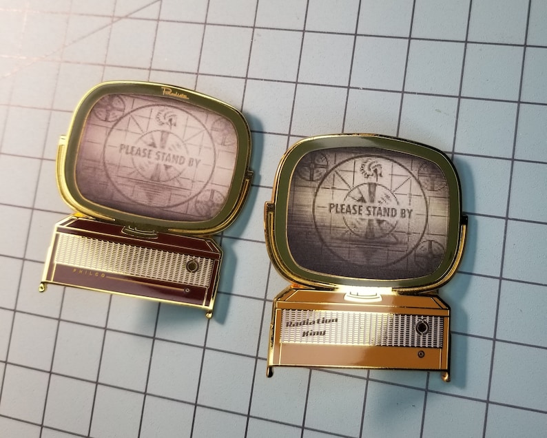 Radiation King Television Enamel Pin Fallout - Etsy