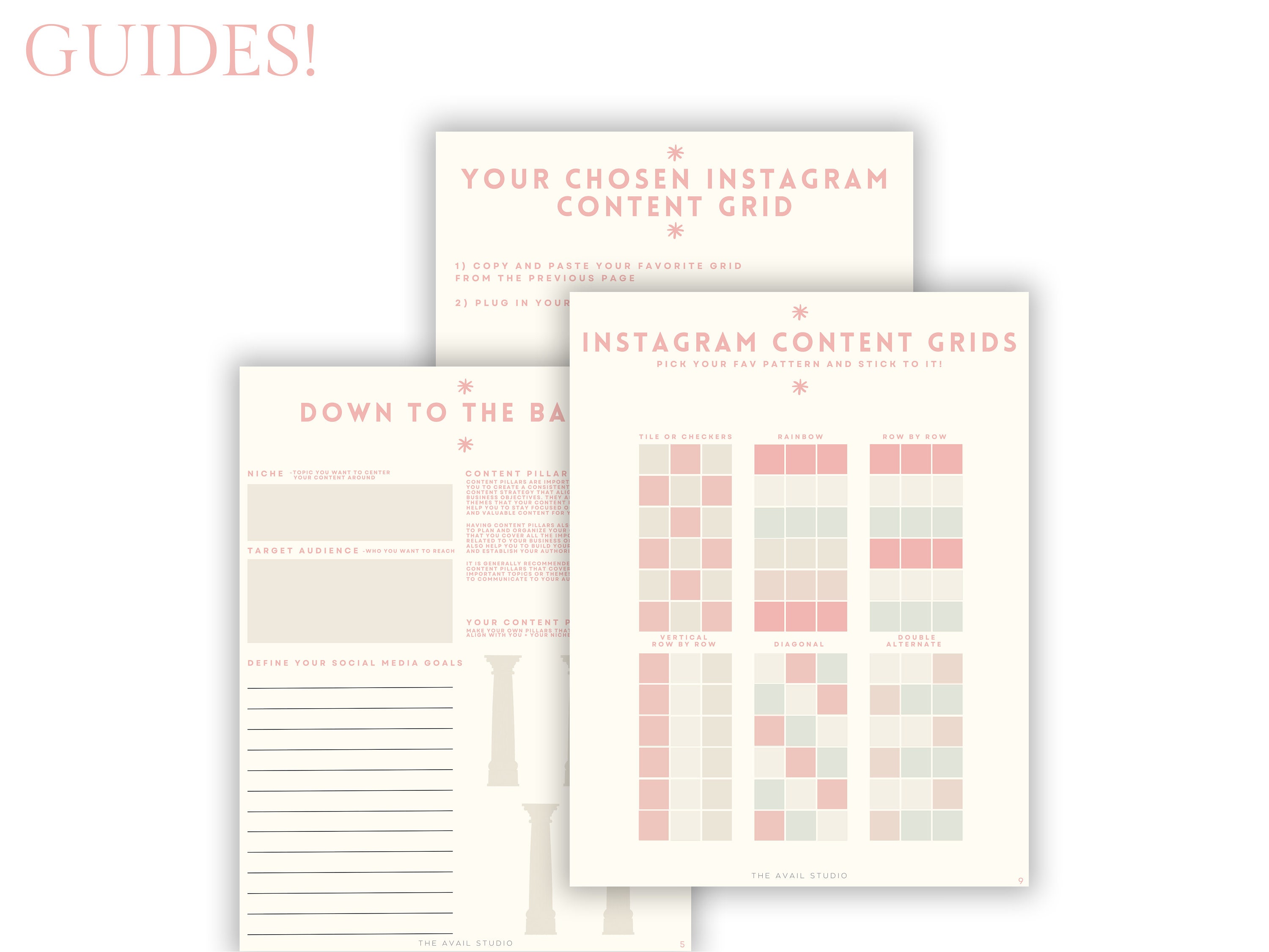 Social Media Content Planner & Editable Template, Instagram, Tiktok ...