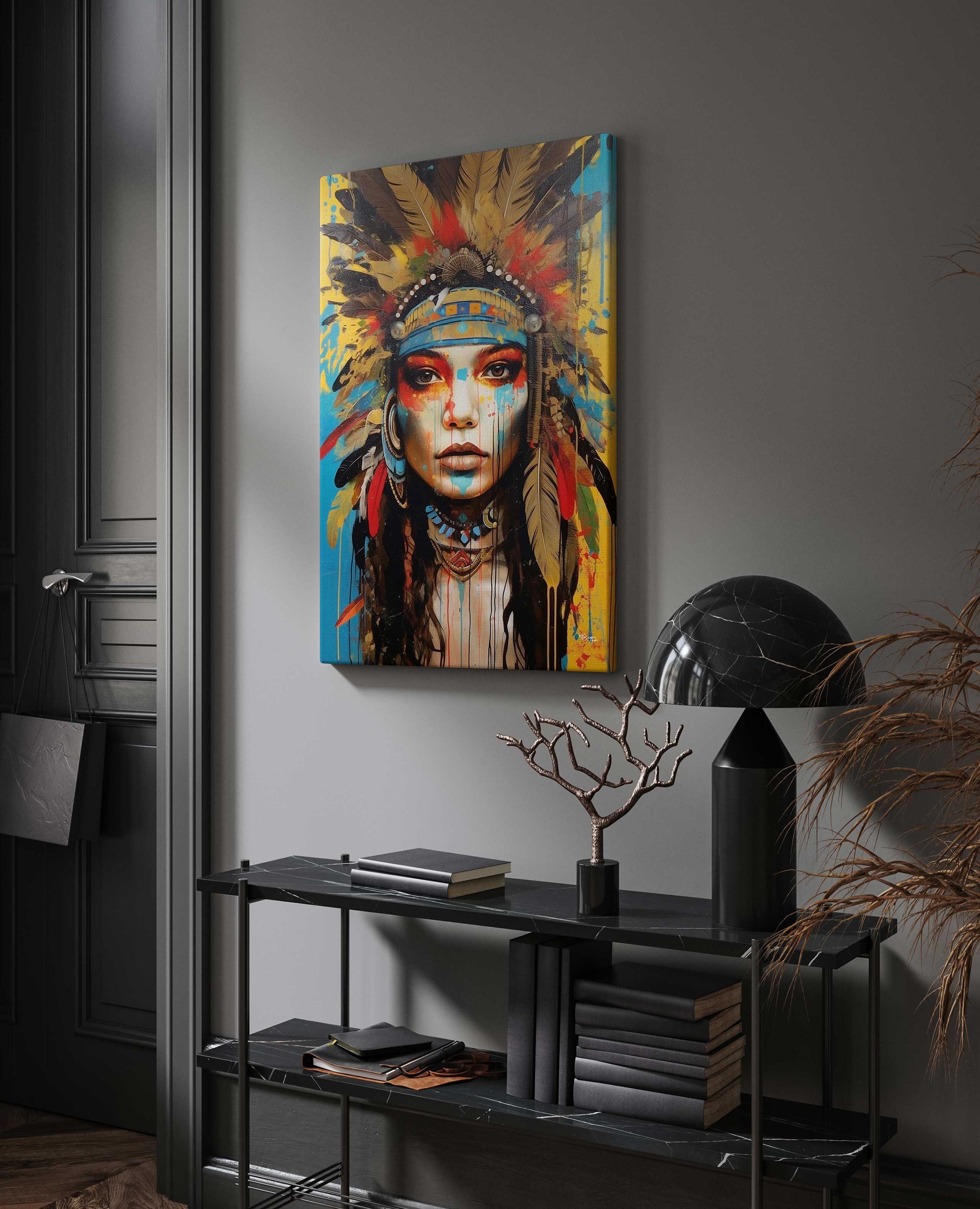 Add a Pop of Color and Culture With Our Native Graffiti Art an Abstract ...