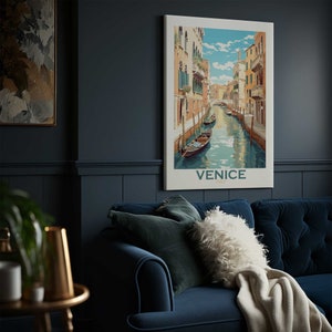 Venice, the Floating City - Vintage Wall Art, Stretched Canvas ...