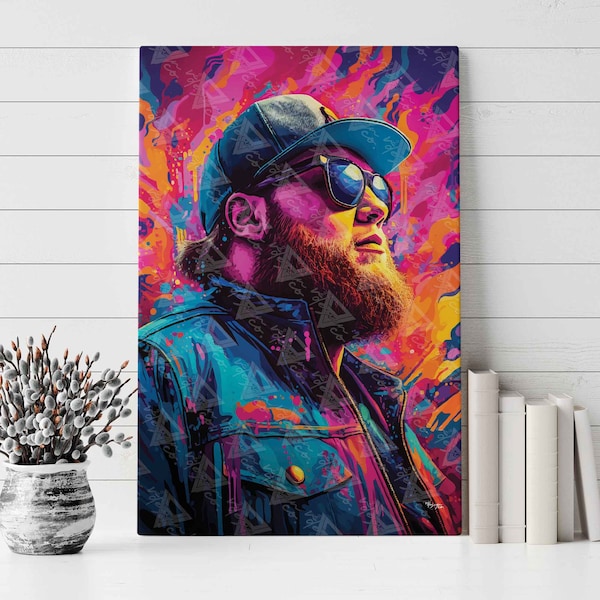 Luke Combs Art - Etsy