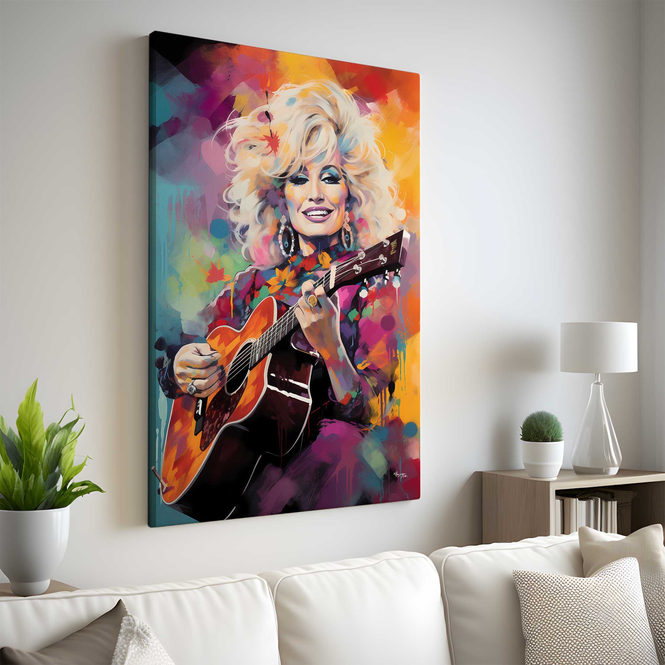 Spice up Your Home Décor With Dolly Parton Graffiti Art on - Etsy