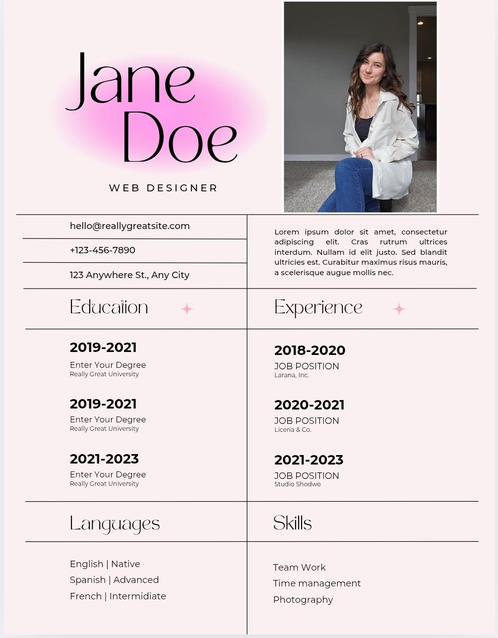 10 RESUME TEMPLATES: Stand Out! - Etsy