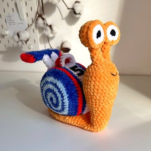 Turbo Snail Plush, Hypoallergenic Yarn Stuffed Animal . - Etsy